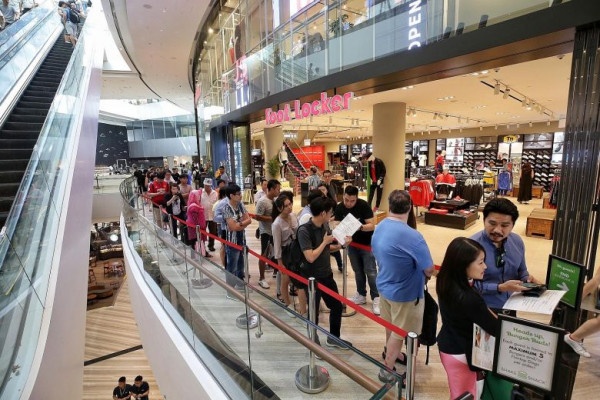 Shopping Mall Crowd Control, Counter & Temperture Screening Stations