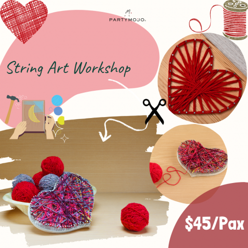 Virtual String Art Workshop | Hosted by PartyMojo Singapore