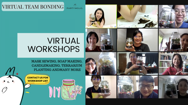 Virtual Team Building Activities in Singapore | Hosted by PartyMojo
