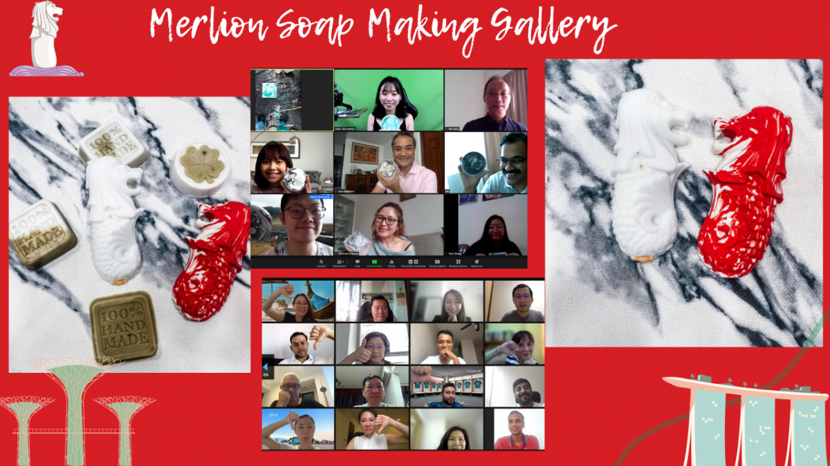 Virtual Merlion Soap Making Workshop | Hosted by PartyMojo Singapore