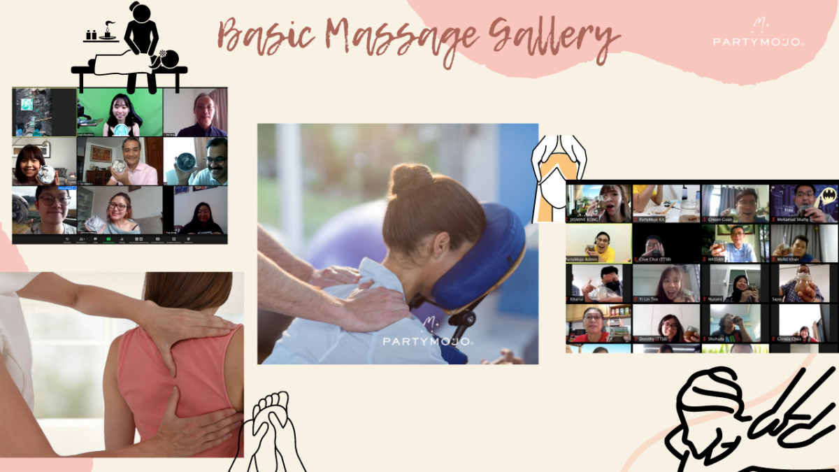 Virtual basic massage workshop | Hosted by PartyMojo
