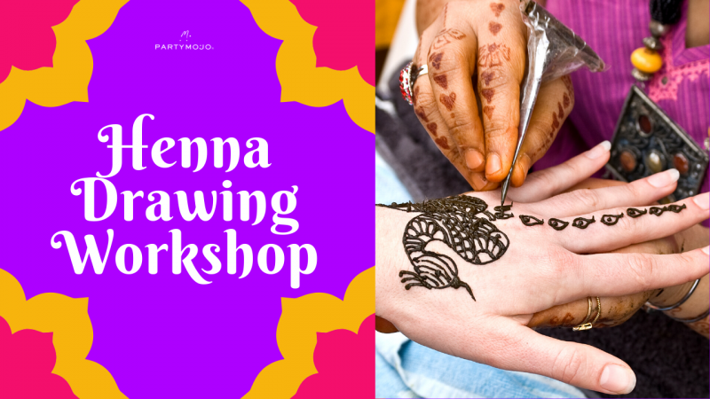 Virtual Deepavali Henna painting Workshop | Hosted by PartyMojo