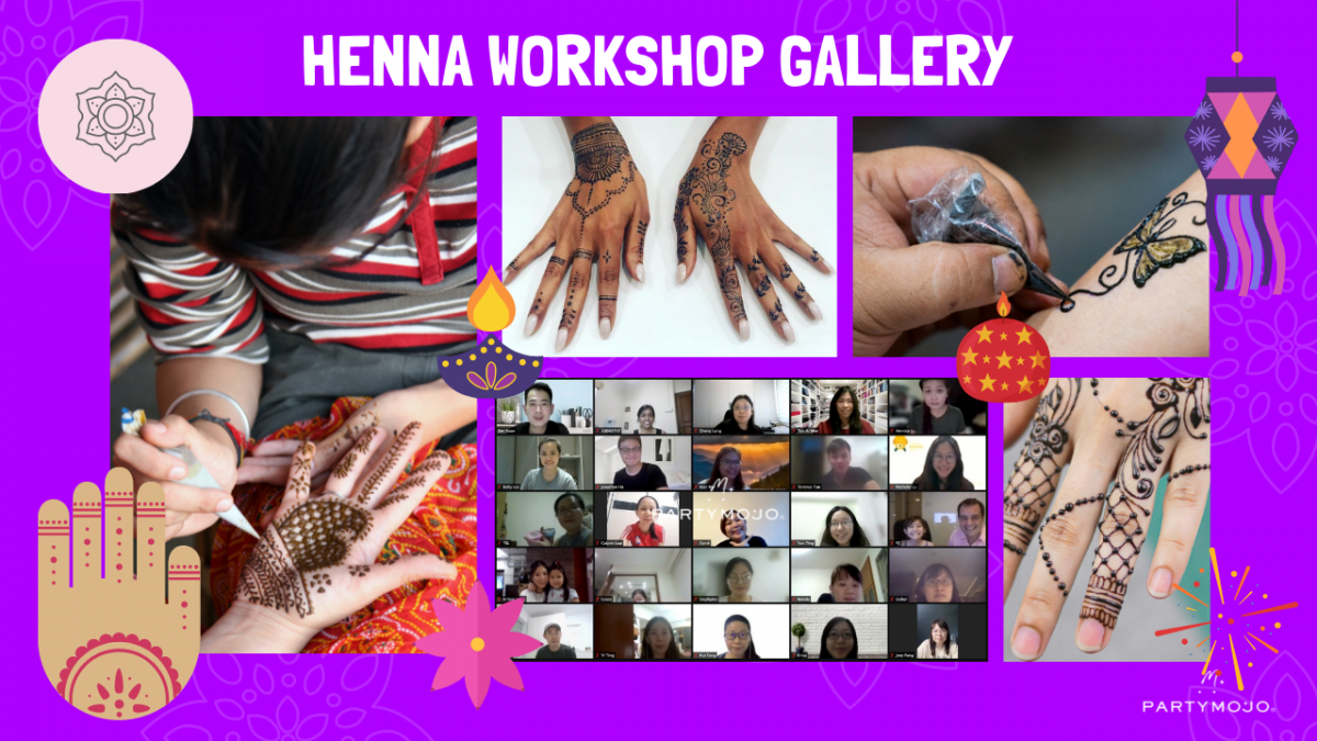 Virtual Deepavali Henna painting Workshop | Hosted by PartyMojo