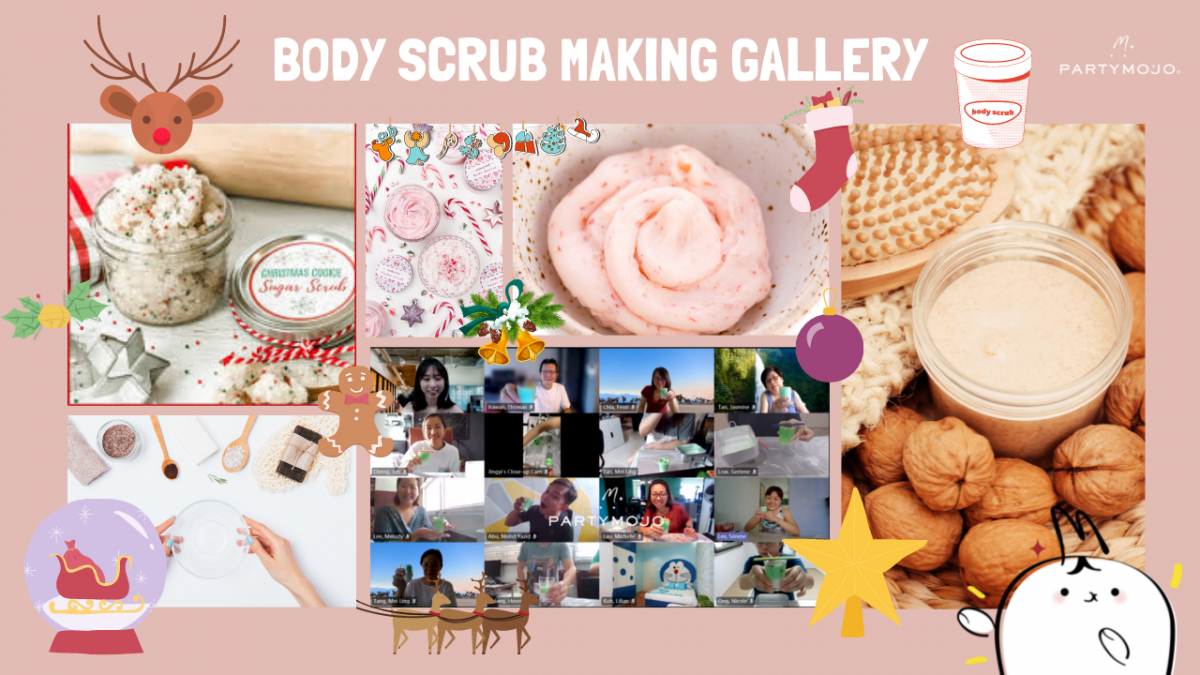 Virtual Christmas Body Scrub Making Workshop | Hosted by PartyMojo