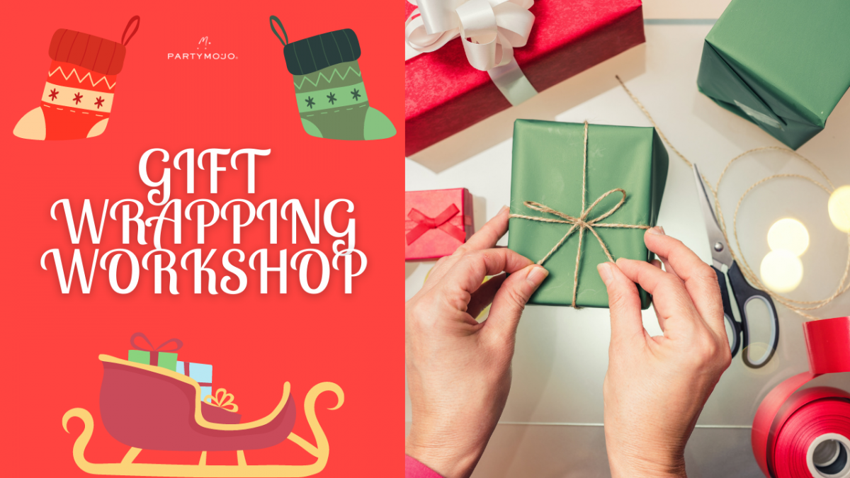 Virtual Christmas Gift Wrapping Workshop | Hosted by PartyMojo