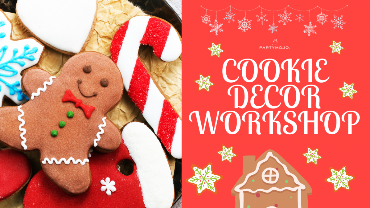 Virtual Christmas Cookie Decorating Icing Workshop | Hosted by PartyMojo