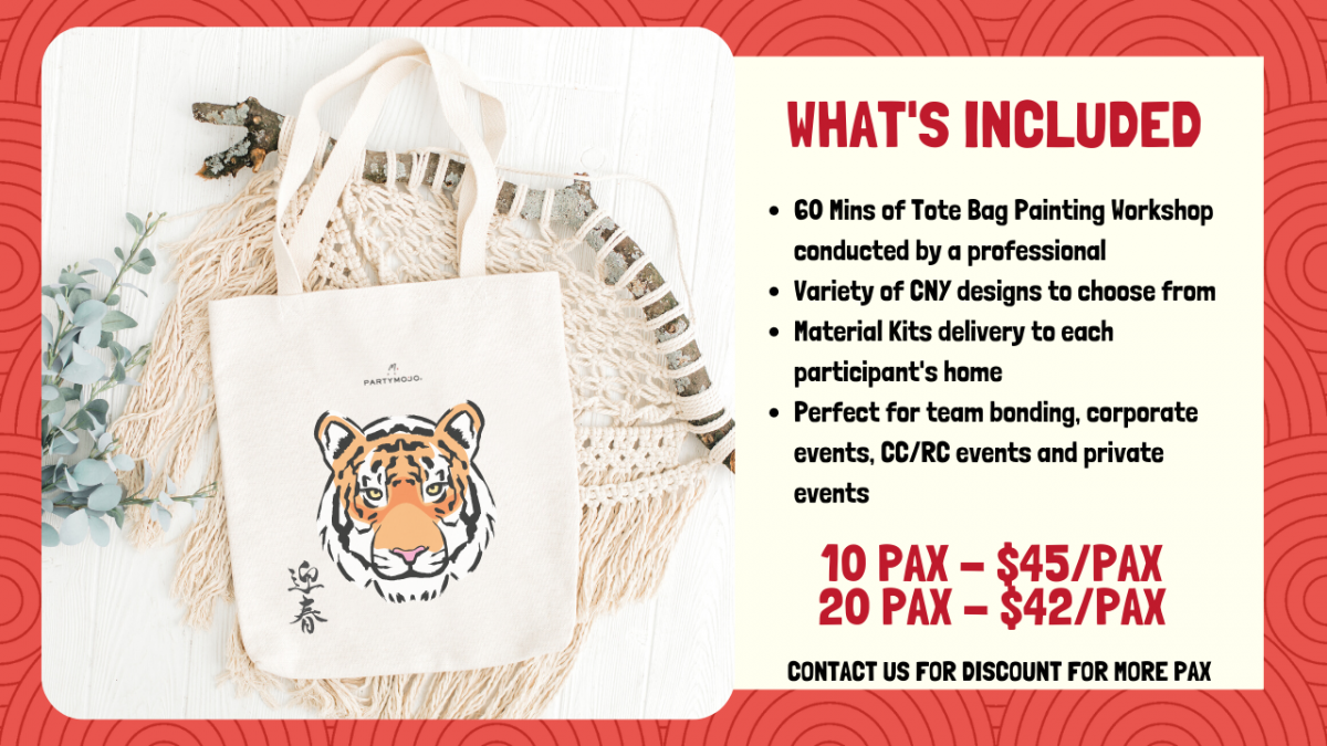 Virtual Tote Bag Painting Workshop | Hosted by PartyMojo
