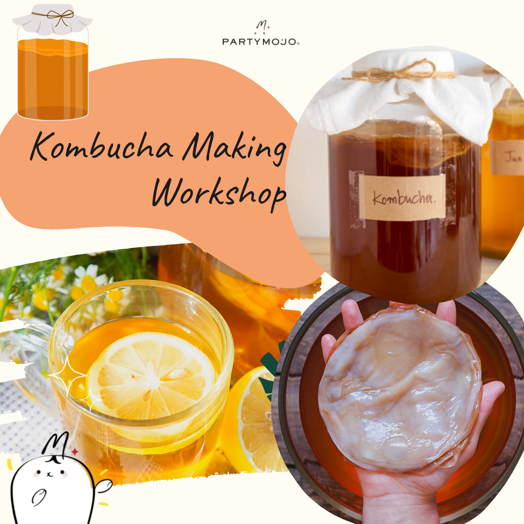 Virtual Kombucha Making Workshop | Hosted by PartyMojo Singapore