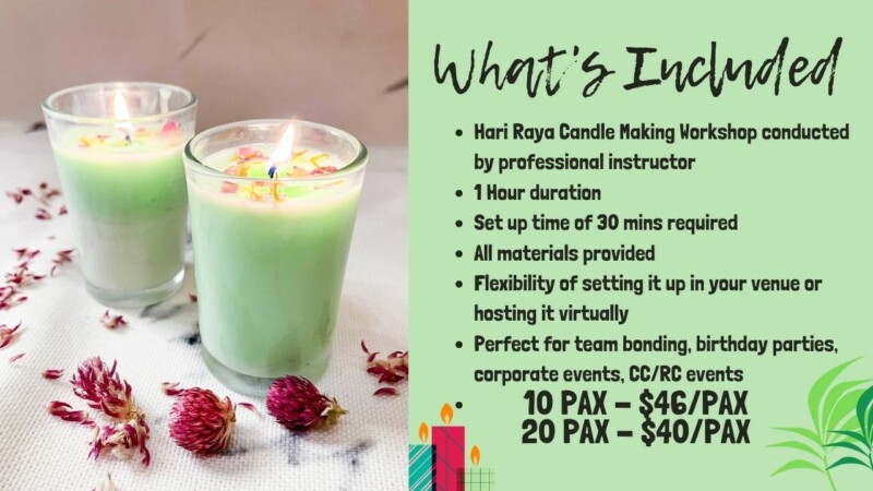 Hari Raya Candle Making Workshop | Hosted by PartyMojo