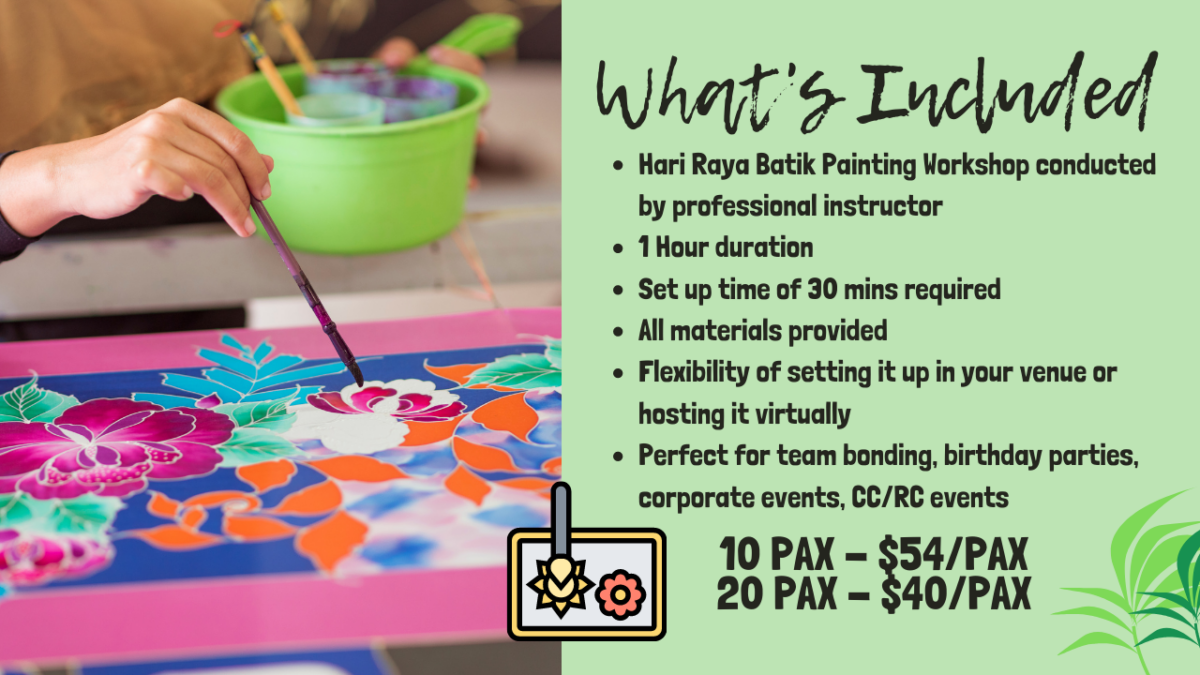 Hari Raya Batik Painting Workshop | Hosted by PartyMojo