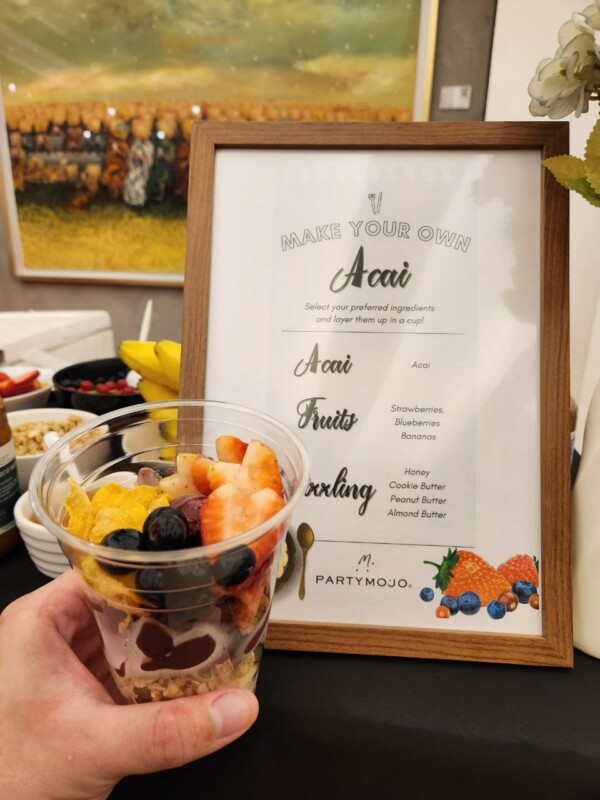 Acai Live Station for Events | The Healthier Option