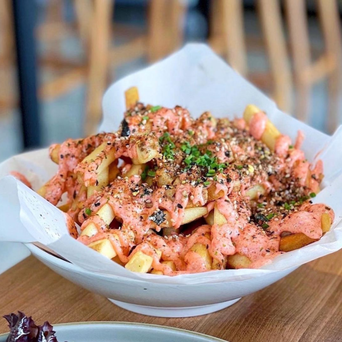 Torched Mentaiko Fries - Best Live Food Station Rental